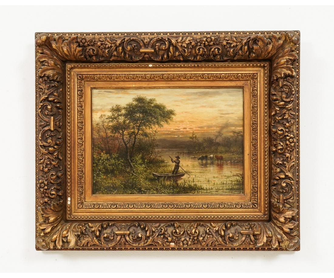 George Riecke Oil On Canvas