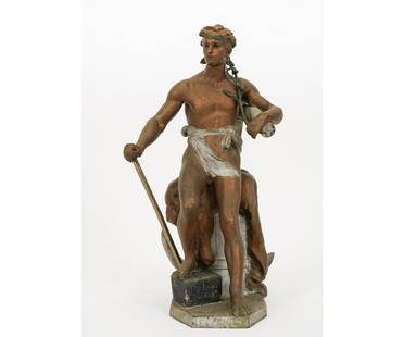 Ernest Justin Ferrand (1846 1932), Bronze Statue