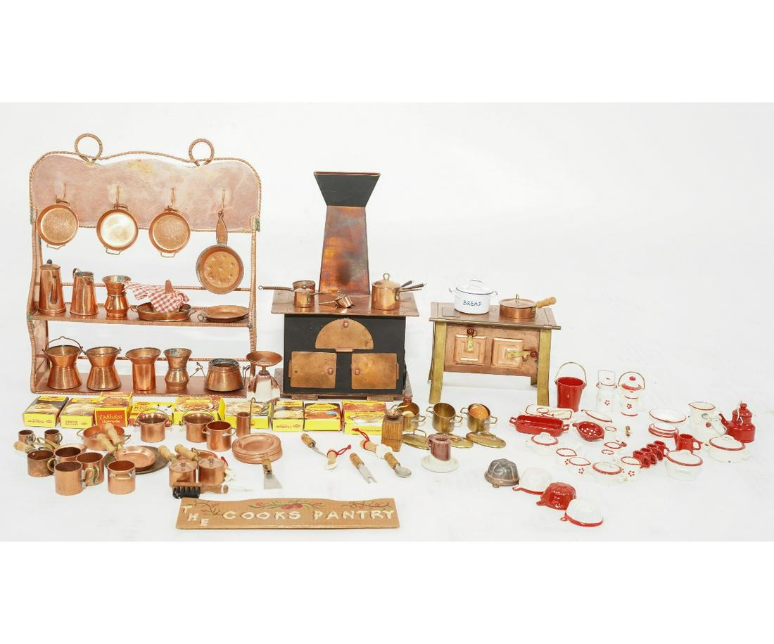 Dollhouse Copper Stoves & Accessories Miniatures