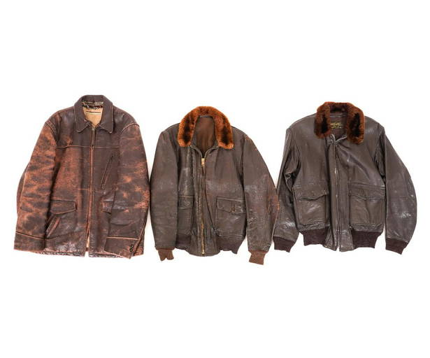 Three Usn Wwii Flight Jackets