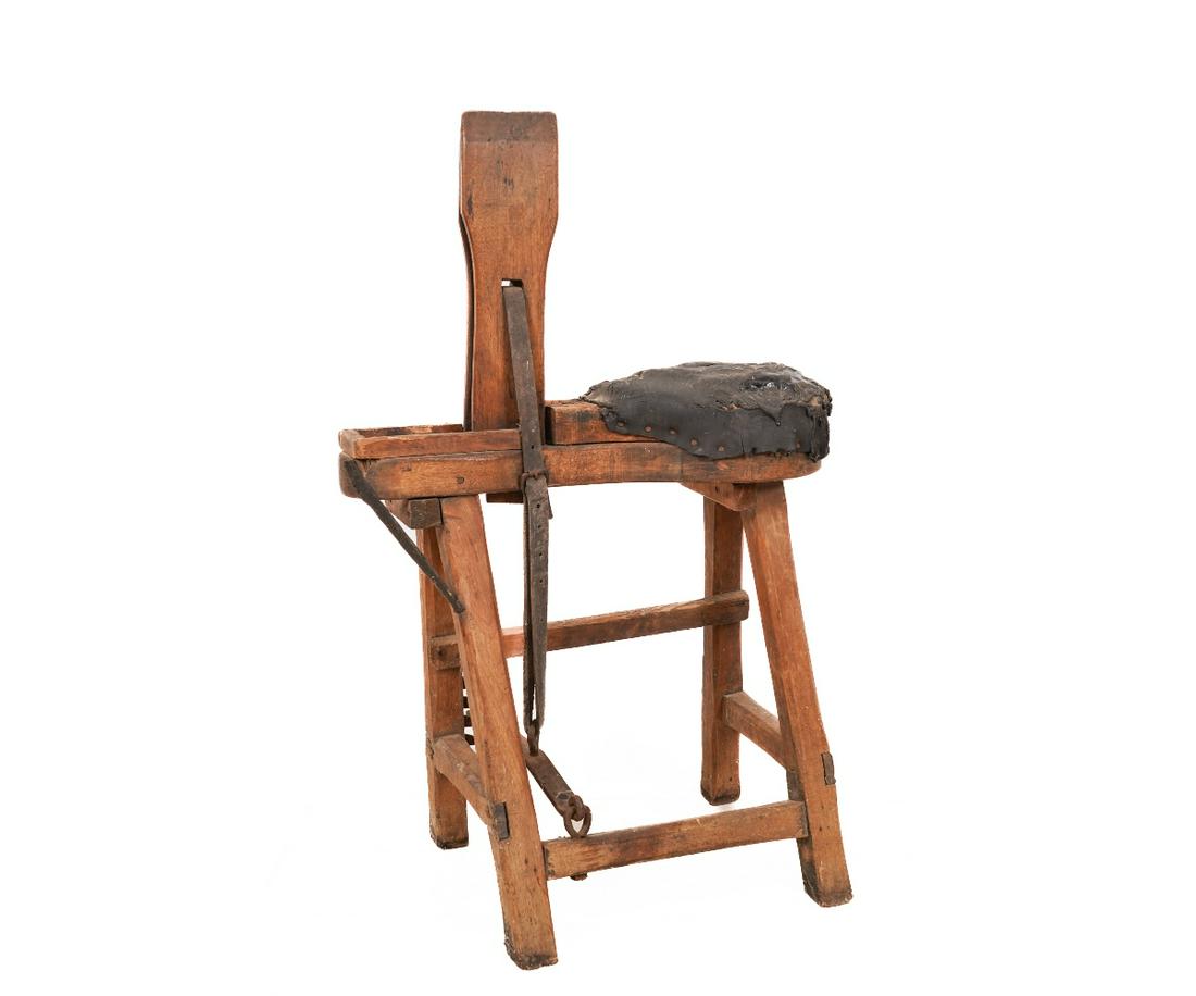 Oak Saddle Makers Bench