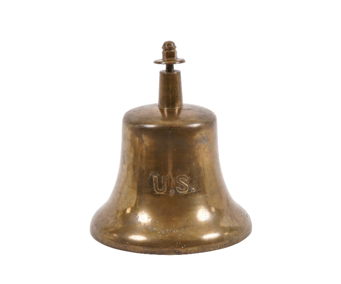 U.s. Navy Brass Bell & Clapper Auction