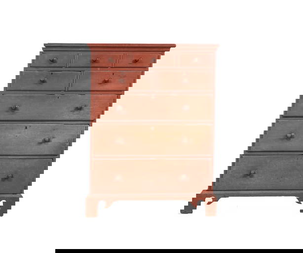 Chester Co. Pa Walnut Tall Chest