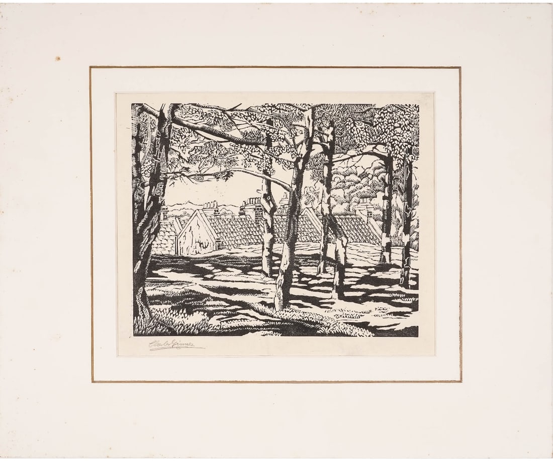 Charles Isaac Ginner Woodcut Auction