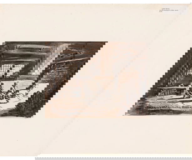 Lester George Hornby Ink Wash