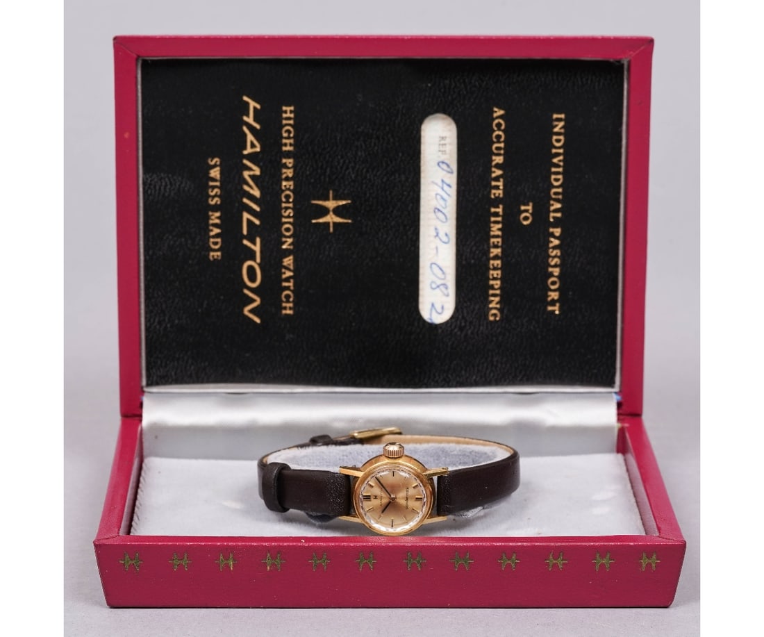18k Gold Hamilton Watch Auction