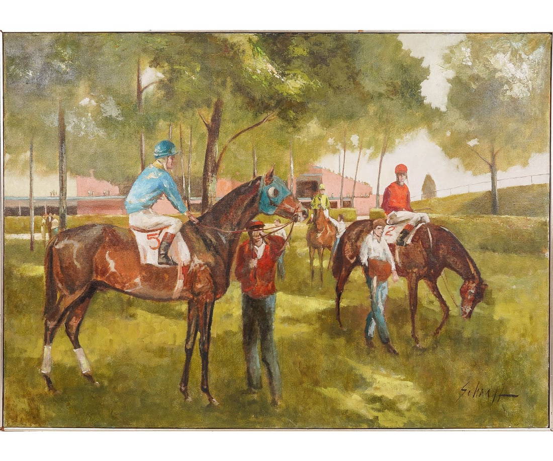 Ralph Douglas Scharff Oil On Canvas Auction