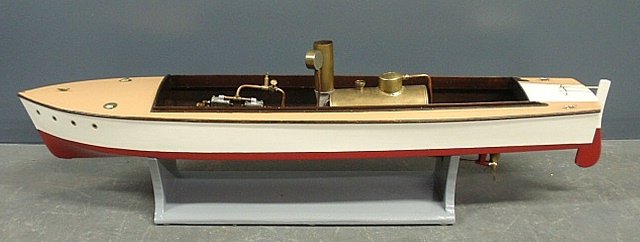 H.E. Boucher live steam launch with two 2-cylinder
