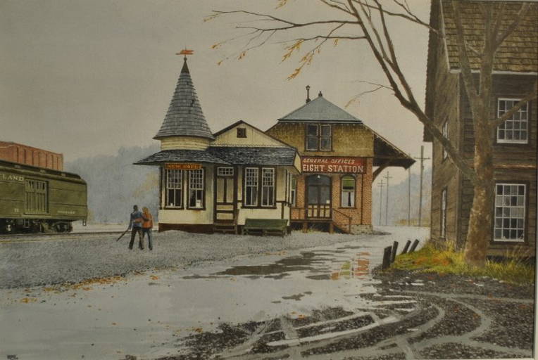 Ross, James [american 1871 1944] Framed And Matted