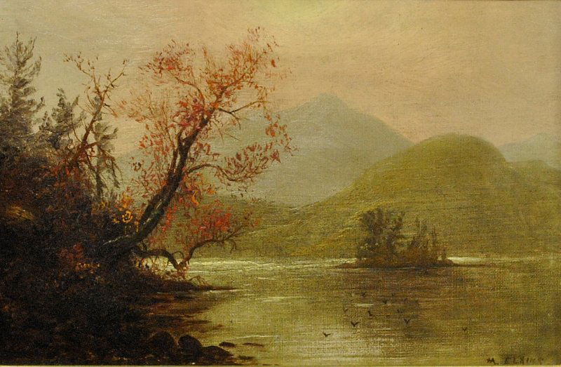 Elkins, Henry [American, 1847-1884] Oil on canvas