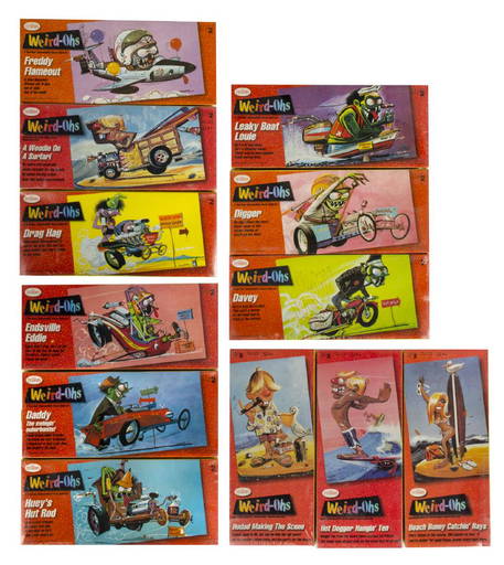 Collection Of (12) "weird Ohs" Model Kits.