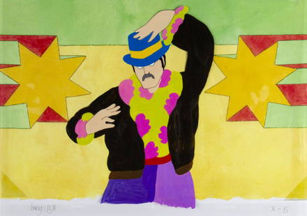 Original 1968 Beatles Yellow Submarine Production Animation Cel Ringo ...