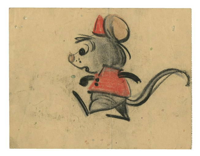 Original Cinderella Storyboard Panel By Bill Peet.