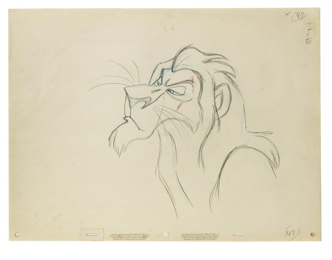 Original The Lion King Scar Animation Drawing. - Aug 31, 2019 | Van ...