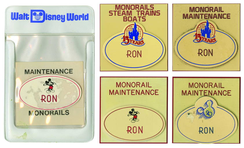 Set Of (5) Cast Member Name Tags & Pocket Protector.