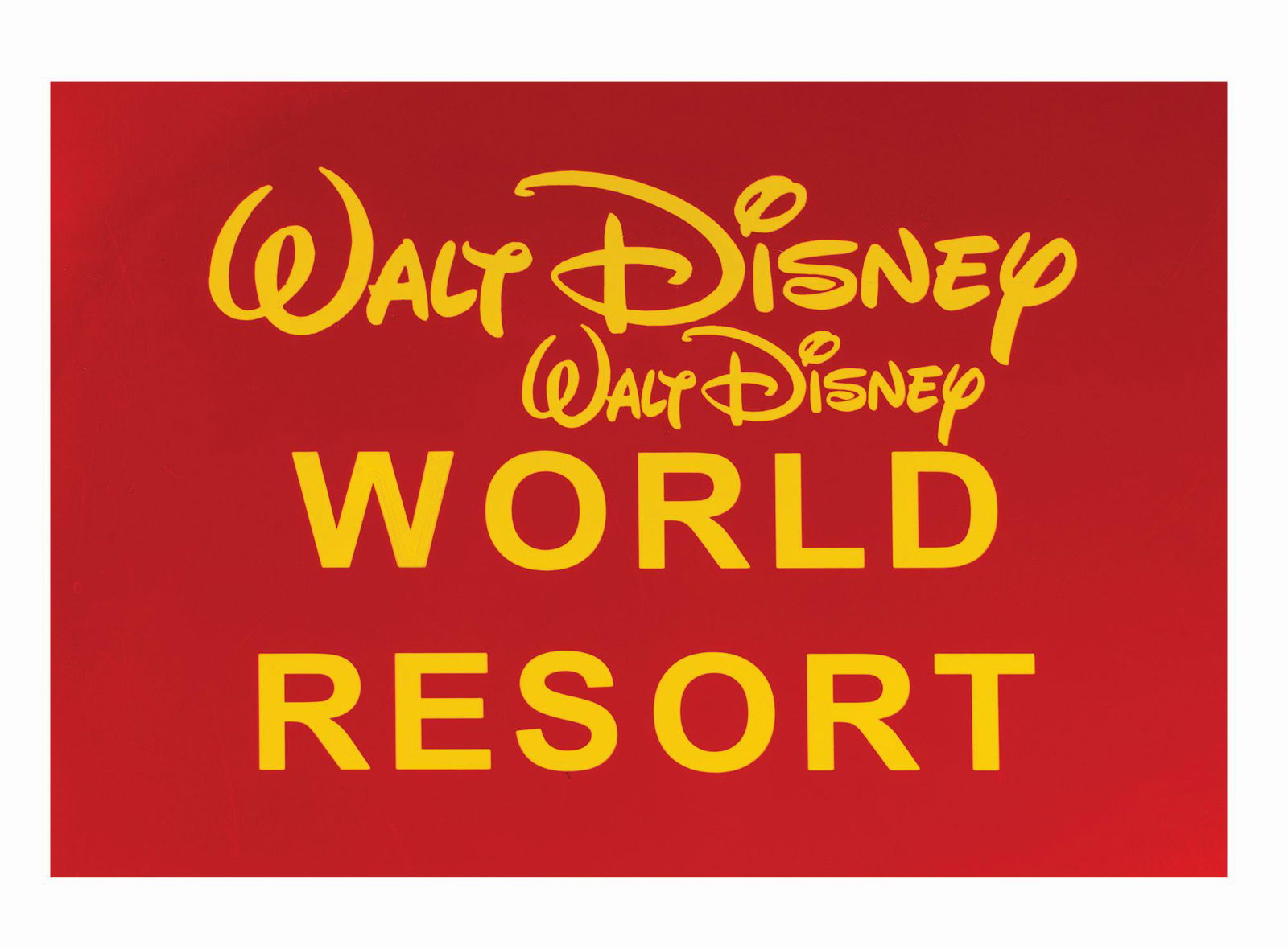 Walt Disney World Resort Sign Test. - Dec 08, 2019 | Van Eaton ...