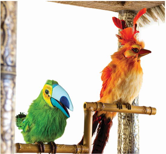 Original Functioning Pair Of Enchanted Tiki Room Birds.