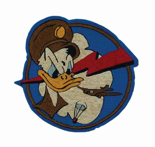 Donald Duck World War Ii Military Patch.