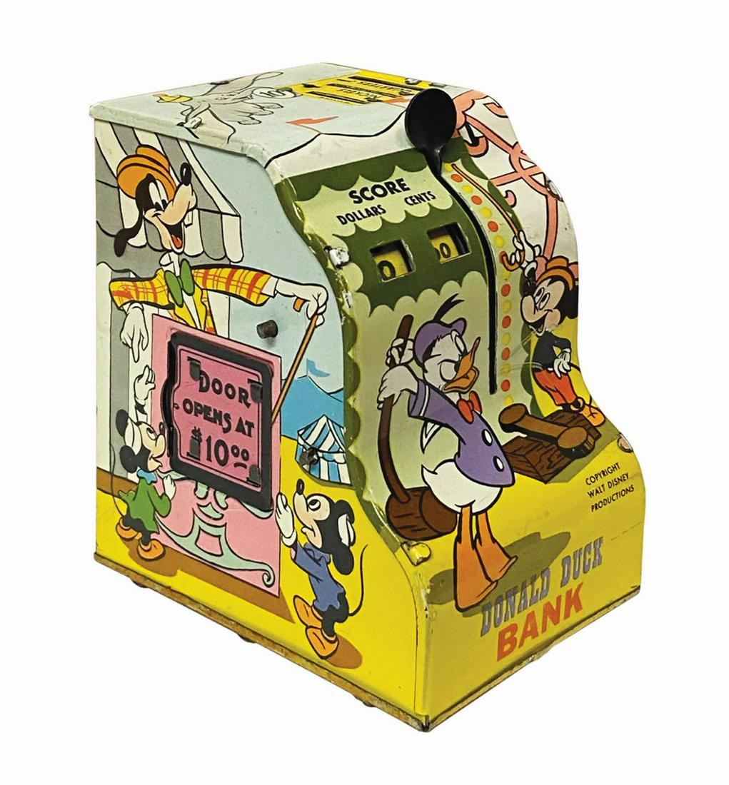 For Auction: Marx Donald Duck Cash Register Bank Tin Toy. (#0018) on ...