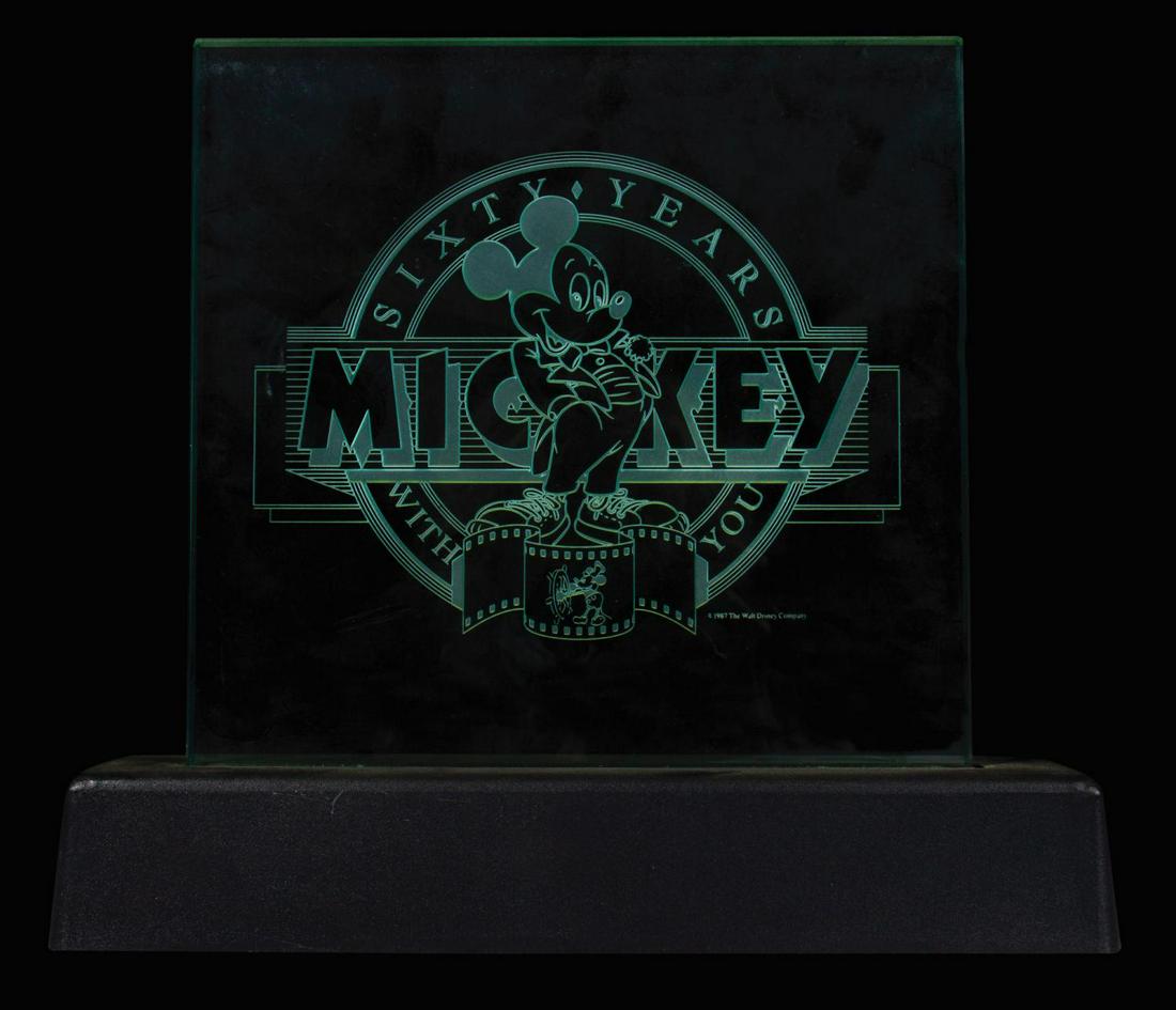 Mickey's 60th Birthday Light-Up Glass Plaque. - Sep 26, 2021 | Van ...