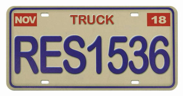 Baywatch License Plate Prop