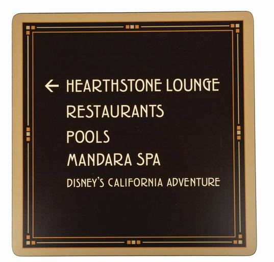 Grand Californian Hotel Direction Sign. - Dec 19, 2021 | Van Eaton ...