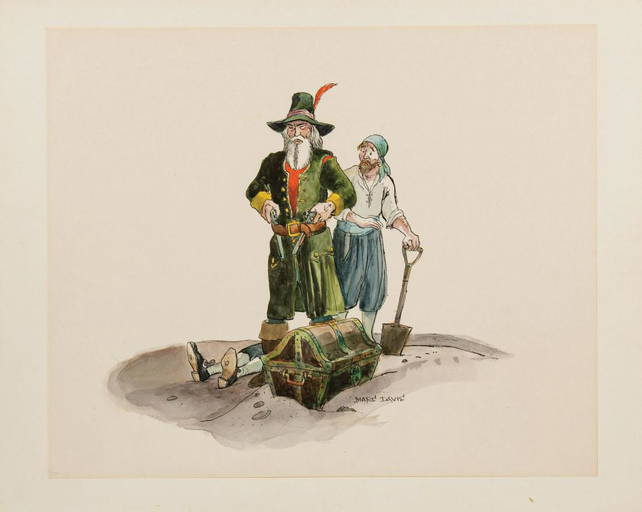 Marc Davis Pirates Of The Caribbean Study.