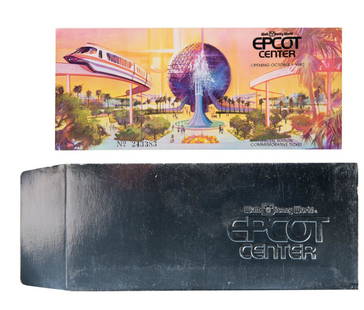 Epcot Grand Opening Commemorative Child's Ticket.