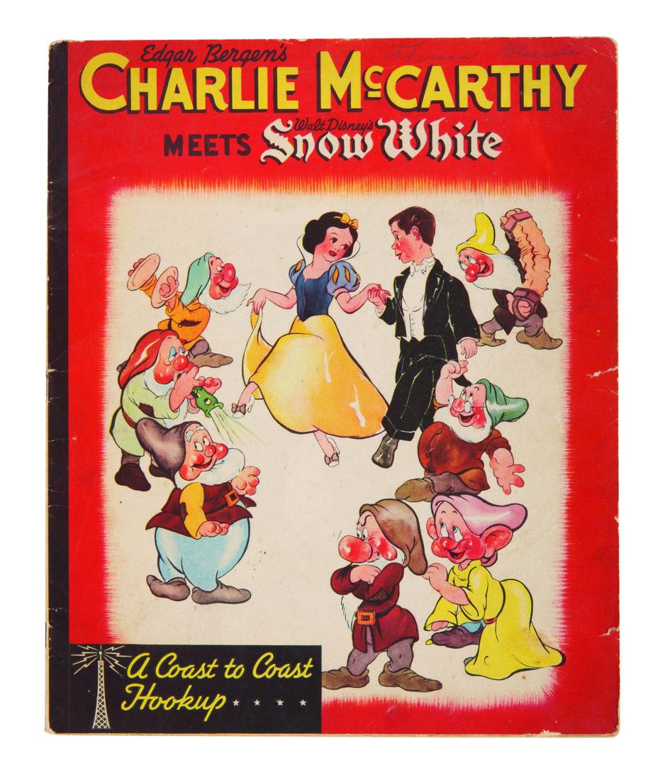 A Rare Charlie Mccarthy Meets Snow White Book.