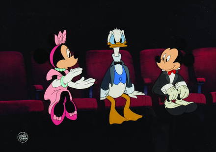 1988 Mickey Mouse & Donald Duck Production Cel
