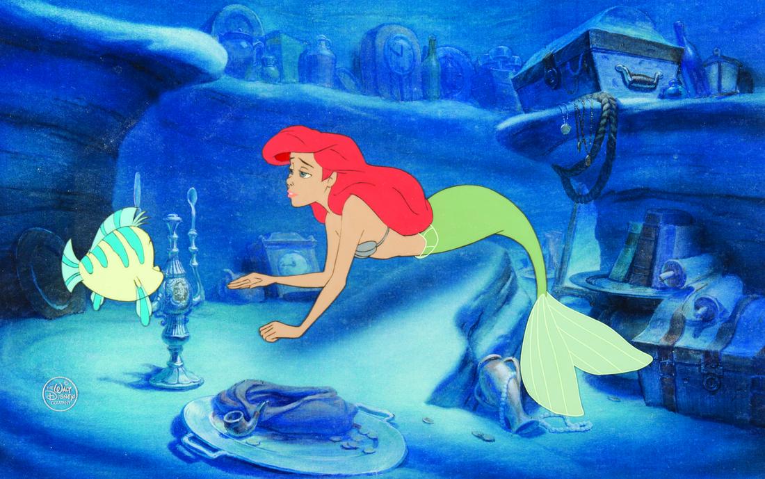 An Original Production Cel From "the Little Mermaid."