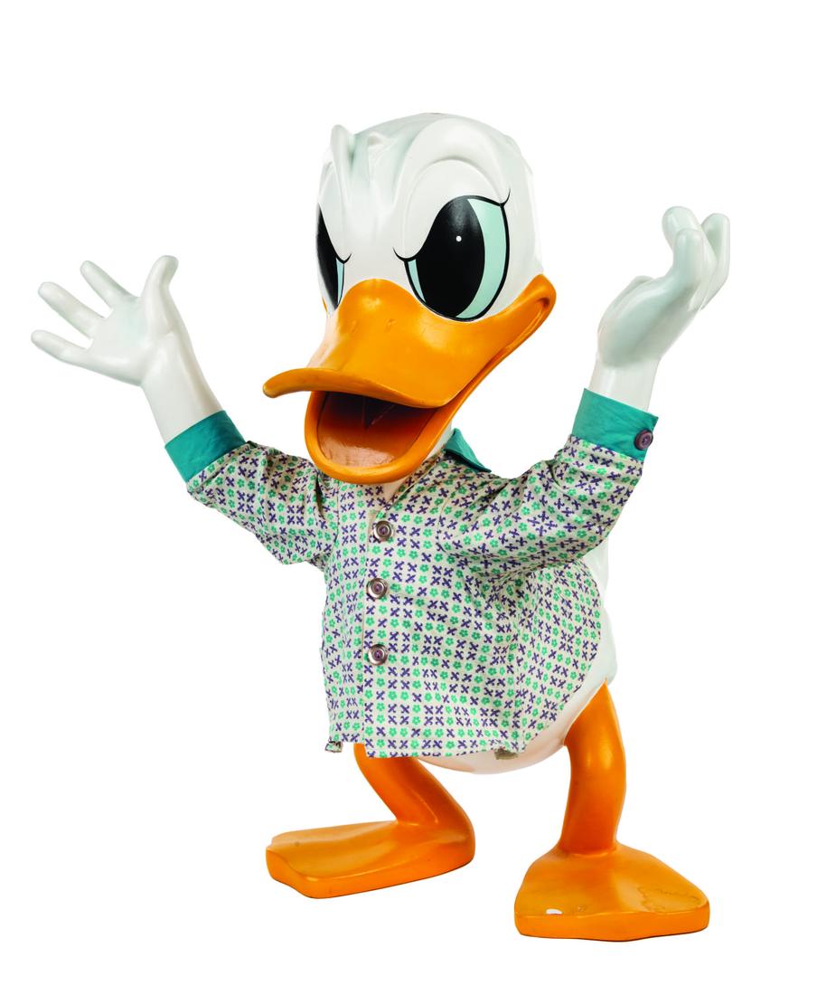 A Donald Duck Disney Store Display Figure.