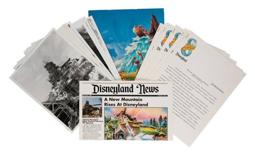 Disneyland Splash Mountain Opening Press Kit.
