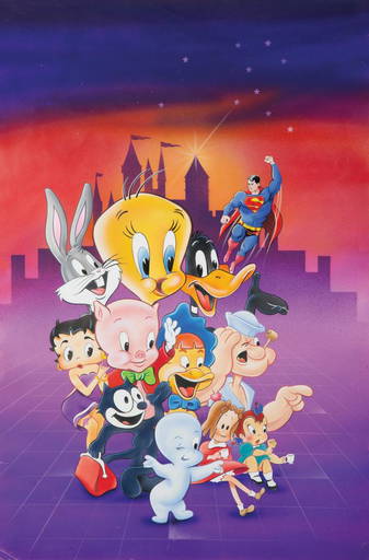 Original "50 Classic All Star Cartoons" Vhs Art.