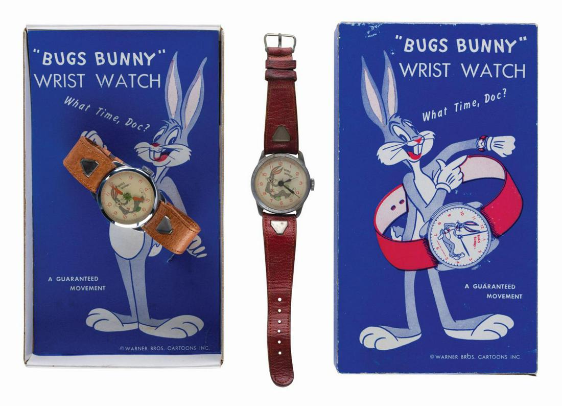 A Pair Of Bugs Bunny Wristwatches By New Haven.