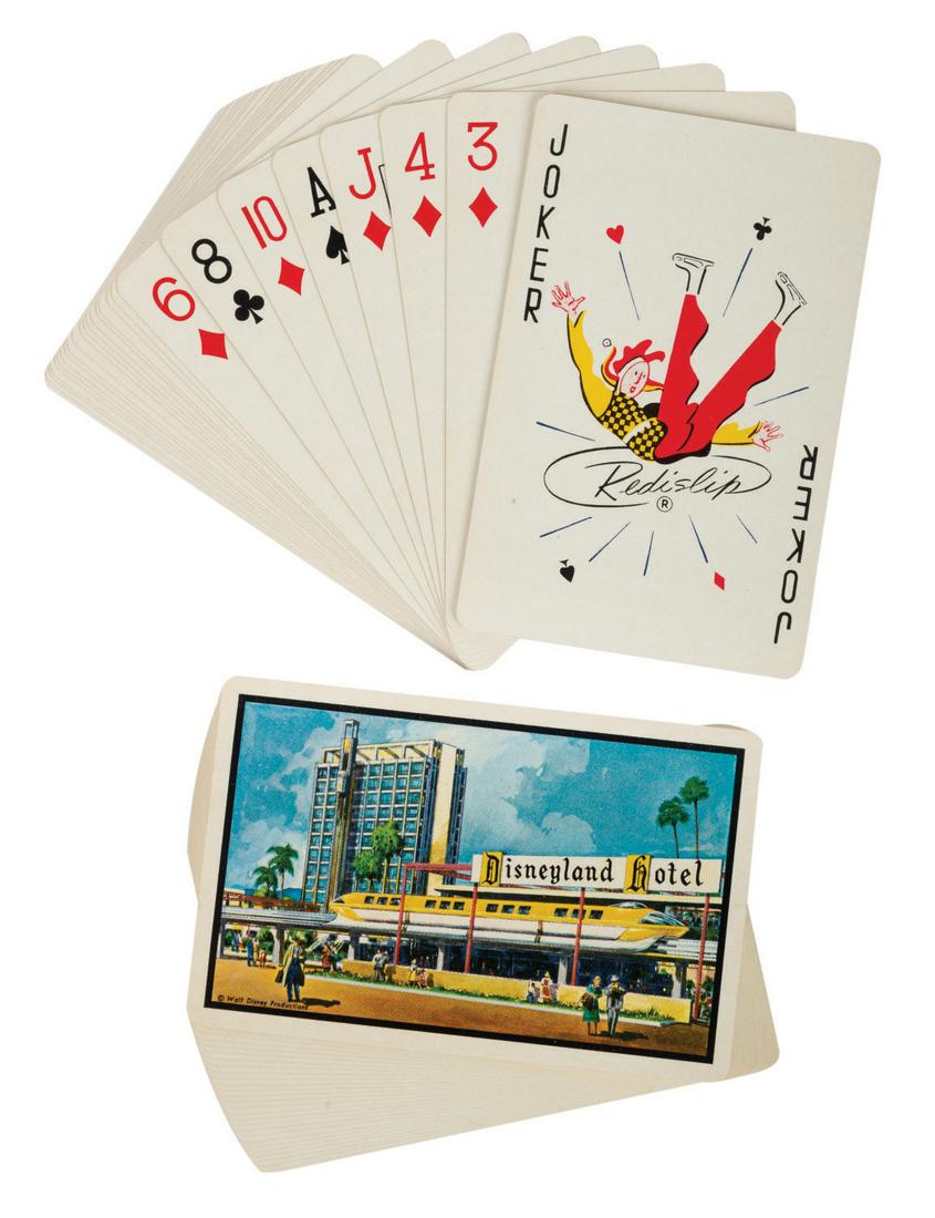 A Disneyland Hotel Deck Of Playing Cards. Auction