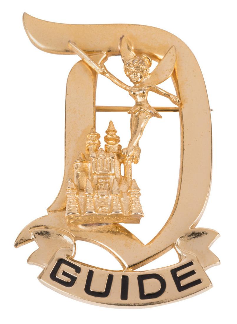 A Disneyland Tour Guide Pin. Auction