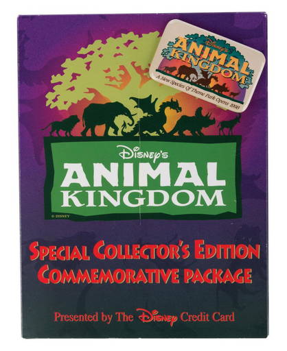 Animal Kingdom Credit Card Commemorative Package.
