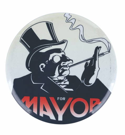 A Batman Returns "cobblepot For Mayor" Button Prop.