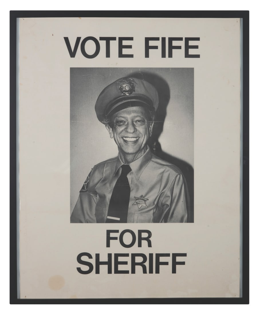 Barney Fife For Sheriff Prop From "return To Mayberry" Auction