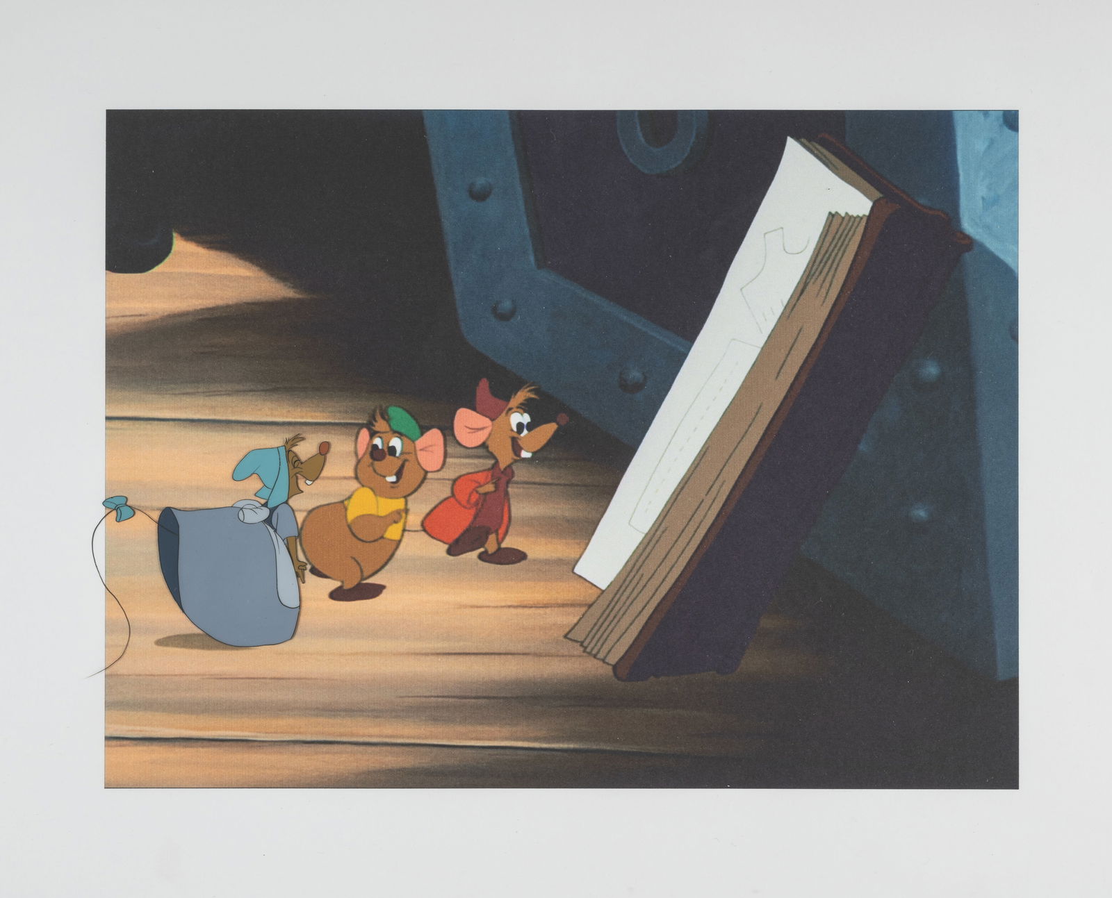 Production Cels Of Sewing Mice From "cinderella." Auction
