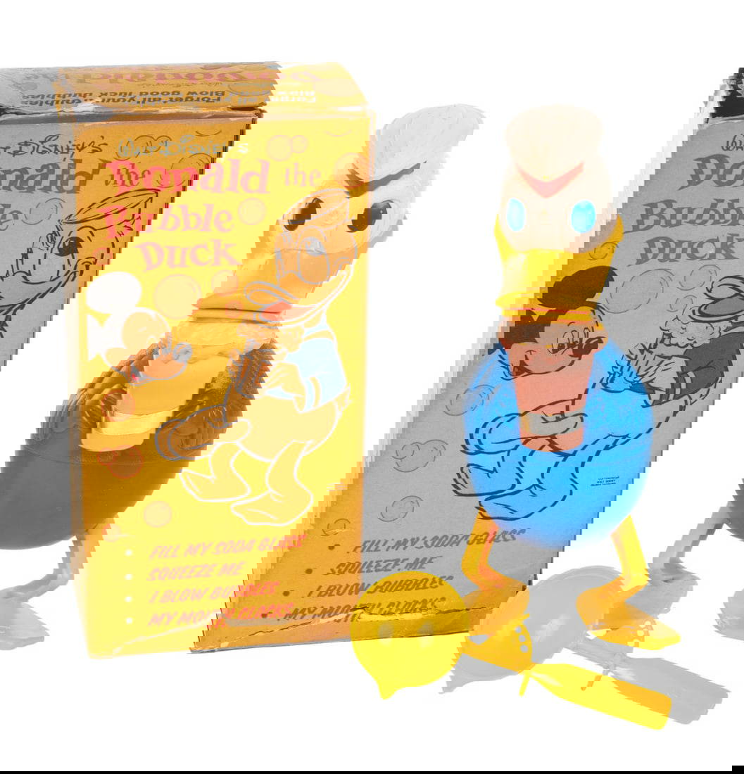 A Donald The Bubble Duck Toy & Box. Auction