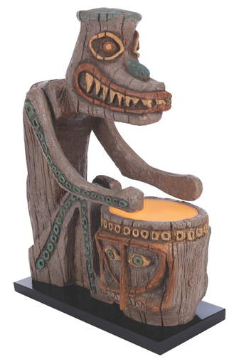 A Full Size Enchanted Tiki Room Drummer Figure.