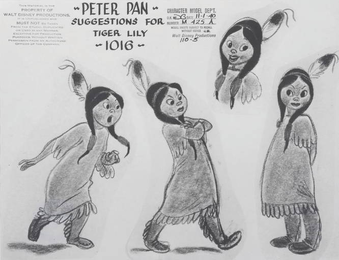 An Original Tiger Lily Photostat Model Sheet.