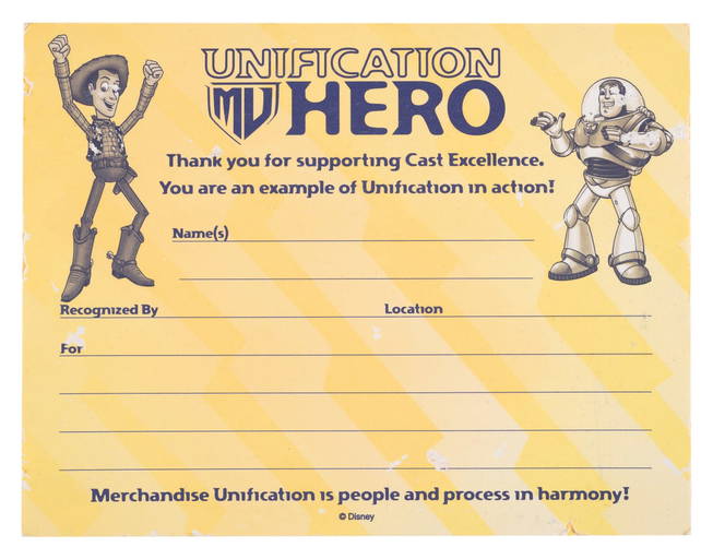Disney Merchandise Unification Hero Forms.