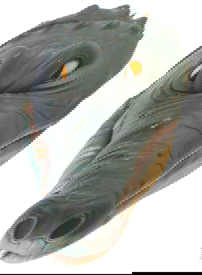 An Emporium Rescuers Window Display Gator Head. Auction