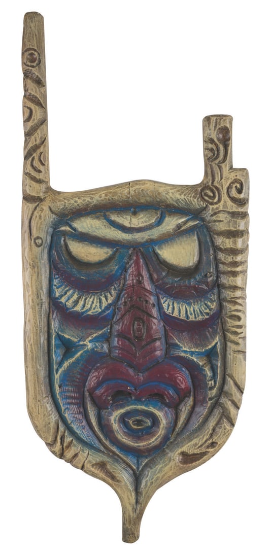 A Jungle Cruise Tiki Shield Prop. Auction
