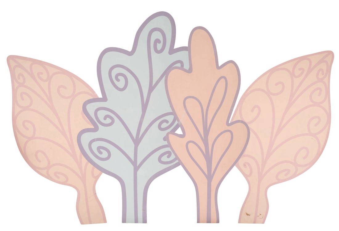A Set Of Giant "alice In Wonderland" Leaf Props. Auction