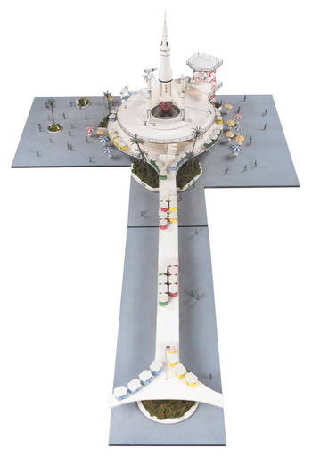 An Astro Jets And People Mover New Tomorrowland Model.