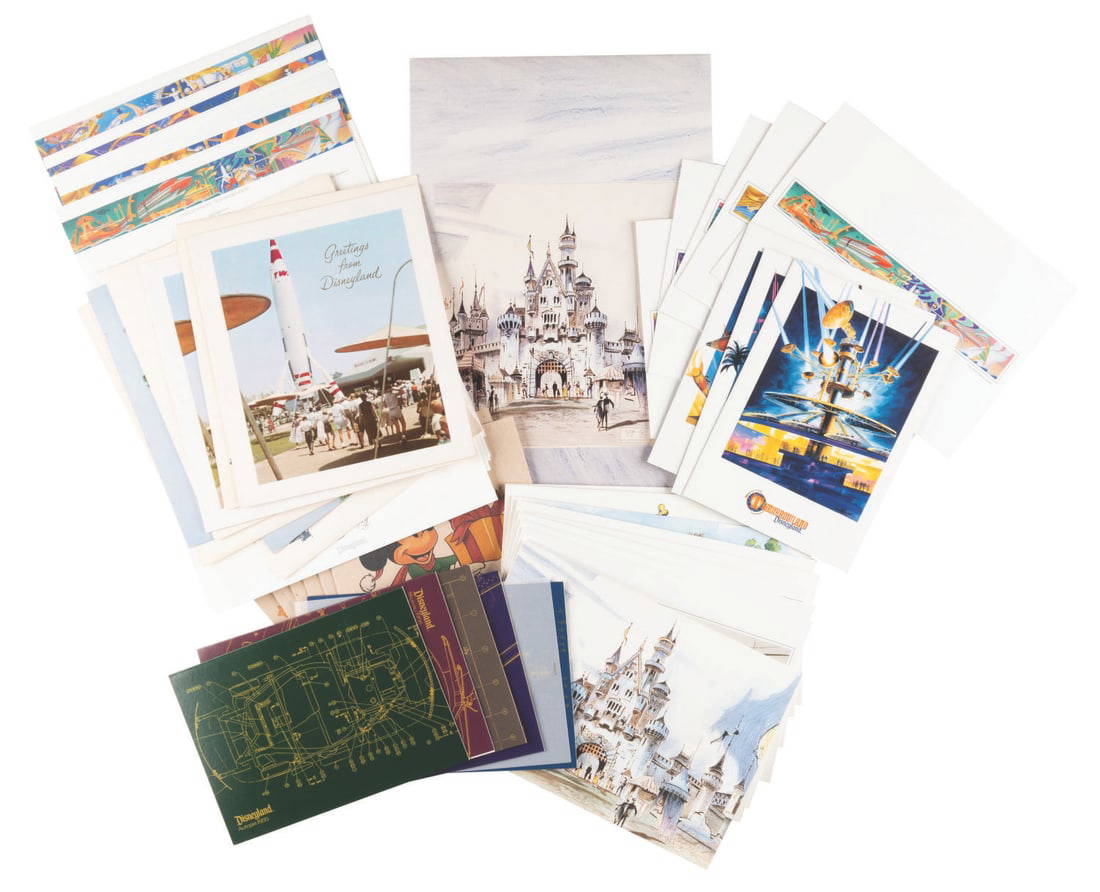 A Collection Of Disney Greeting Cards & Stationery. Auction